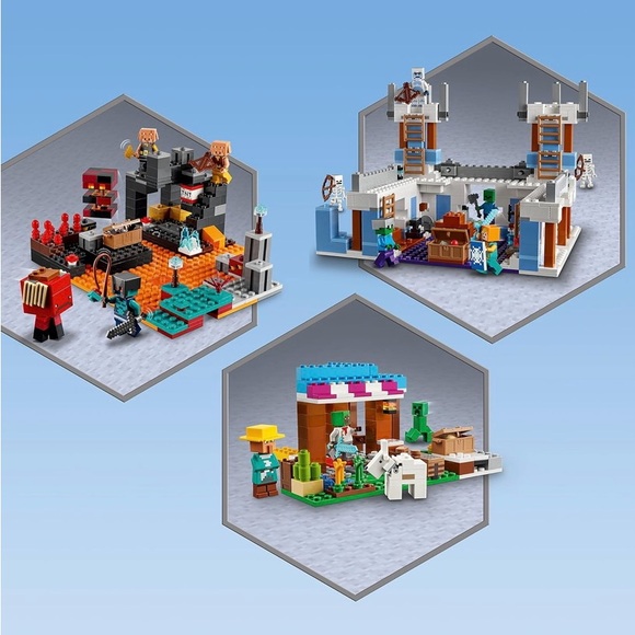 Lego | Toys | Lego Minecraft The Nether Bastion Set 2185 Battle Action ...